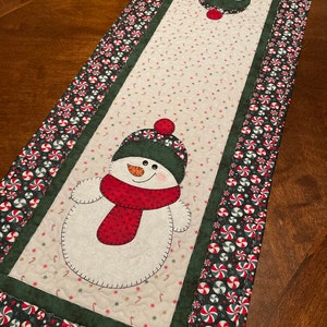 Snowman Applique Table Runner Pattern Digital Download PDF - Etsy