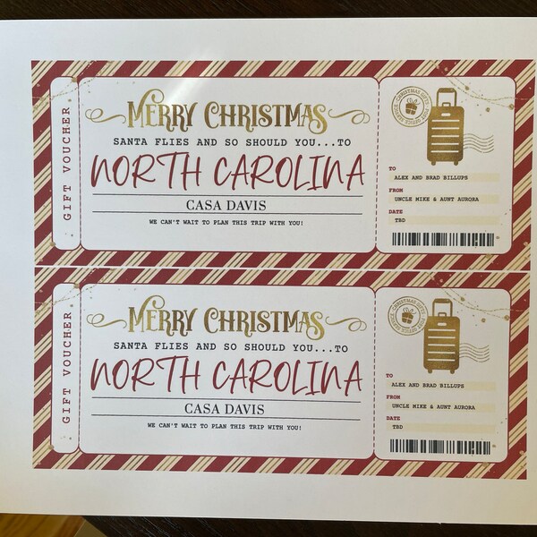 Hotel Reservation Christmas Voucher EDITABLE, Staycation Gift ...