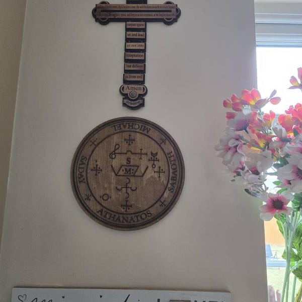 Sigil of Ameth | Engraved Wooden Altar Plate | Choice of Sizes | Symbol ...