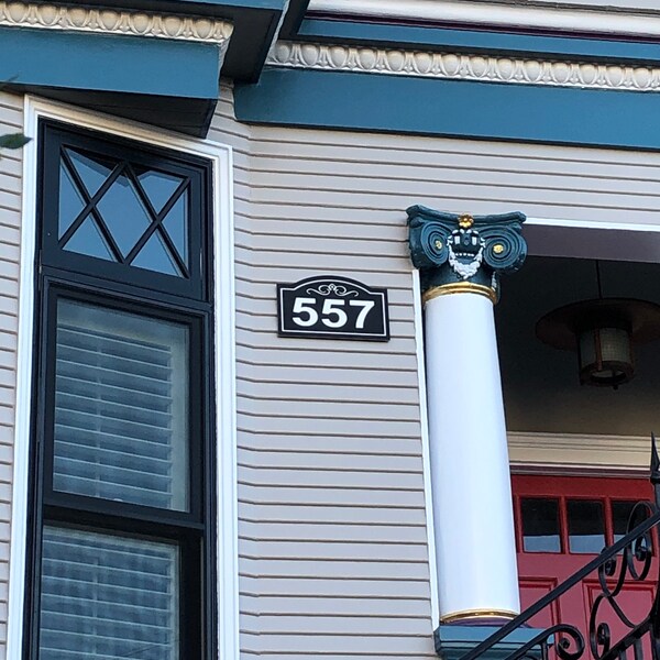 Arched House Number Sign Address Plaque 14x8.5" 1/4" King Colorcore ...
