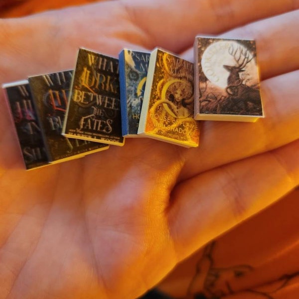 1:6 Mini Book Blanks - 3d Printed Miniature Books for Dollhouses, TBR ...