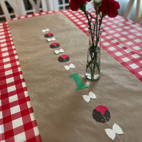 Meatball First Birthday Decorations - Little Meatball Backdrop - 3rd ...