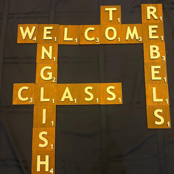 Custom Wooden Scrabble Tiles – Personalized Wall Art, Family Name Decor ...