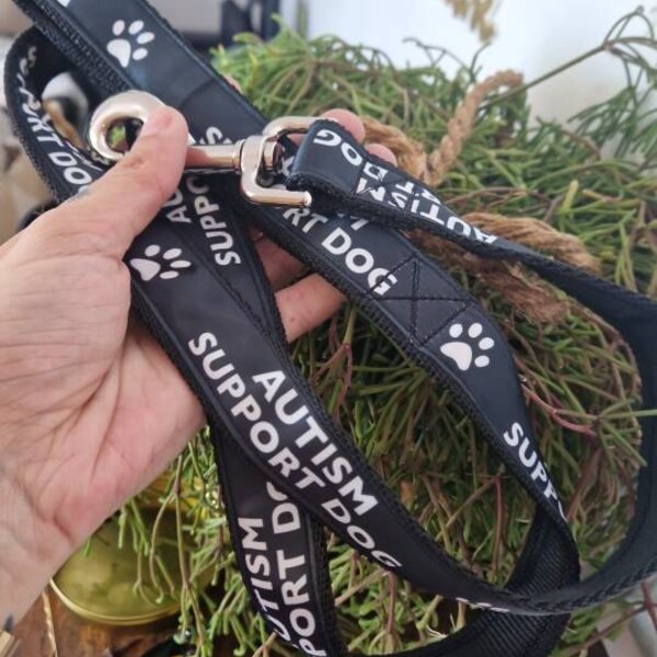 Autism Support Dog - Personalised - Small Dog - Large Dog - Cushioned ...