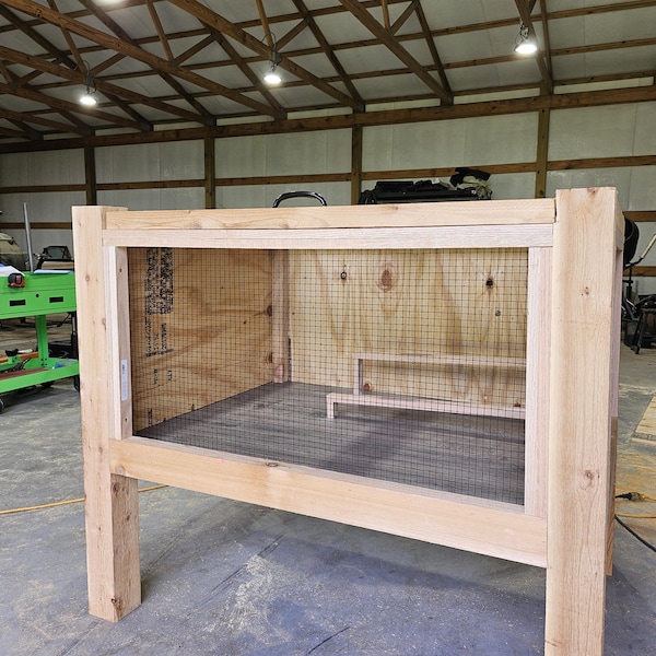 Cedar Rabbit Hutch/chicken Coop Plan - Etsy