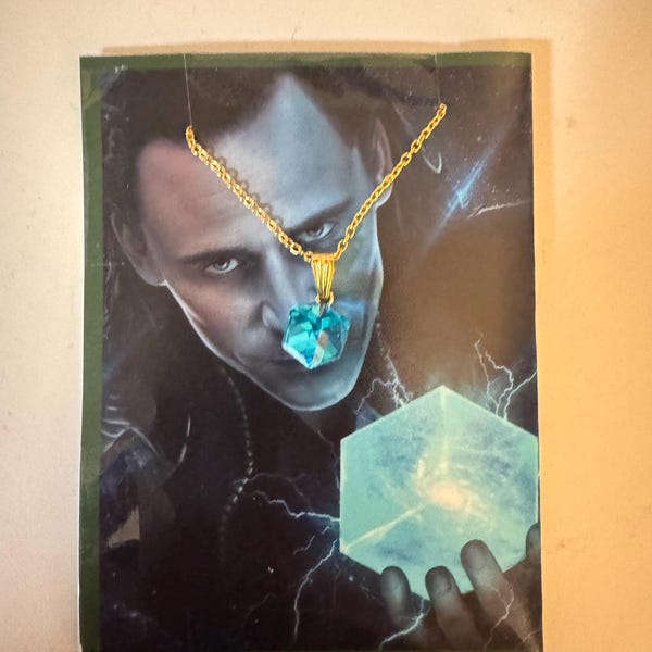 Loki Inspired Tesseract Pendant Necklace - Etsy