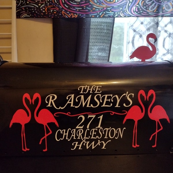 Pink Flamingo Mailbox Flag - Etsy