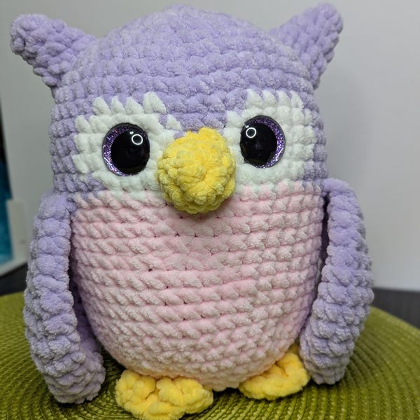 Crochet Owl Pattern LOW SEW Owls Bird Stuffed Animal Amigurumi PDF ...