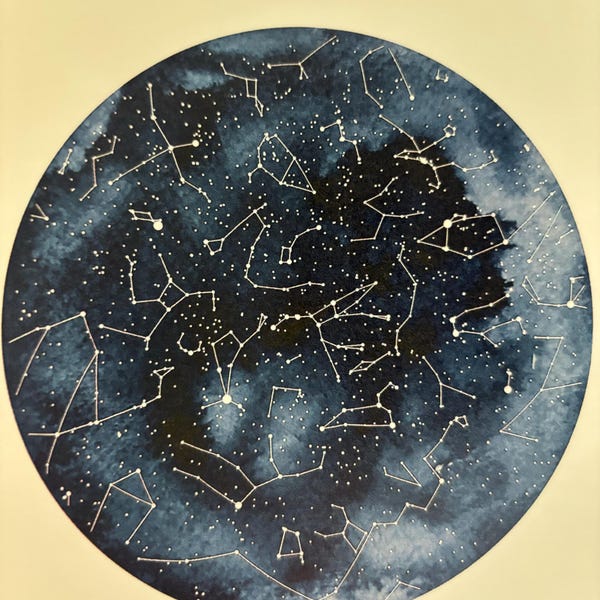 Star Map Card - Custom Occasion Birthday, Anniversary Card, Star Map ...