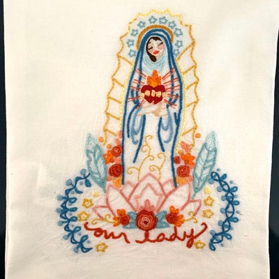 Our Lady Hand Embroidery Pattern, PDF Download, Embroidery Art - Etsy