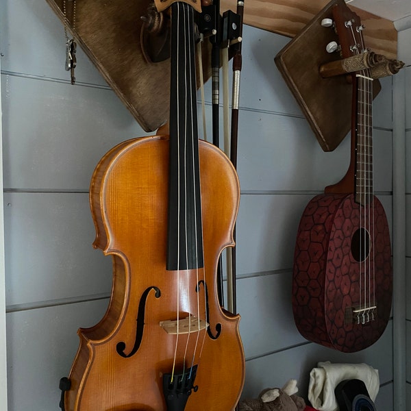 Handmade Wooden Violin Wall Mount, Musician Gift - Etsy