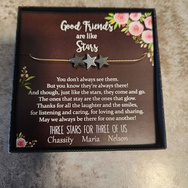 3 Best Friend Necklace, Friendship Necklace for 3 Friends Necklace ...