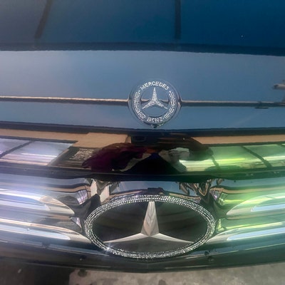 Original OEM Mercedes Benz Logo V8 Biturbo Set Writing Refined With 24k ...