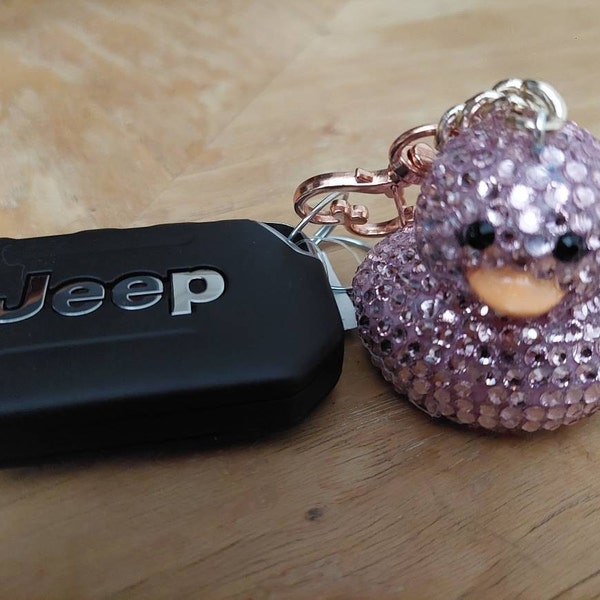 Bling Charm,unique Handmade Keychain. Duck Duck Jeep Acrylic Purse ...
