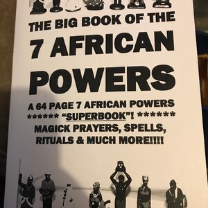 7 african powers product spellbook how to use soap candle | Etsy