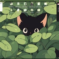 Lofi Matcha Green Desktop Set Wallpapers Icons Cute Desktop Organizer ...