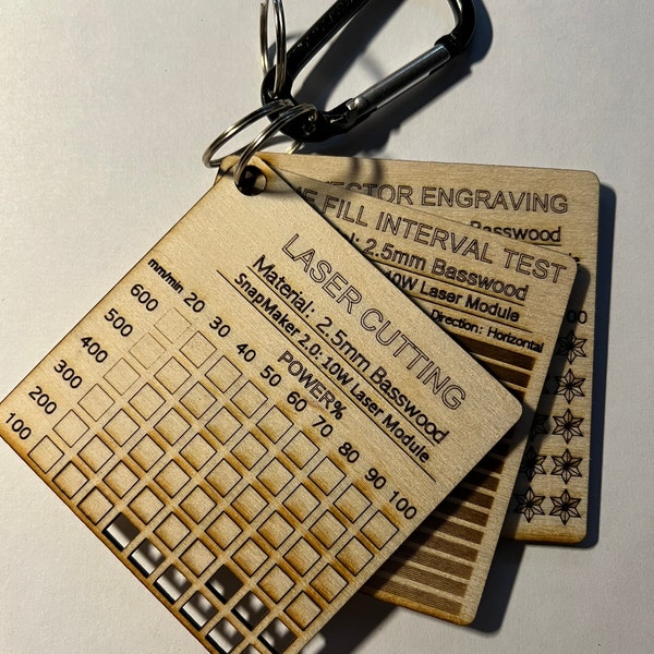 Snapmaker Luban Material Laser Test Files - Etsy