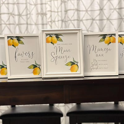 Printable Love is Sweet Sign Lemon, Take a Treat Sign, Lemon Favors ...