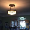 Dining Room Light Fixture Mission Style - Vintage Style Glass - Etsy