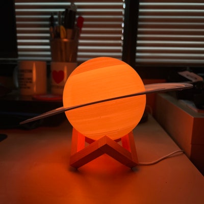 Saturn Lamp With 16 Colors Night Light for Bedroom Space - Etsy