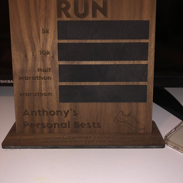 Personal Best Runner Gifts Running Frame PB Times Gifts for Runners ...