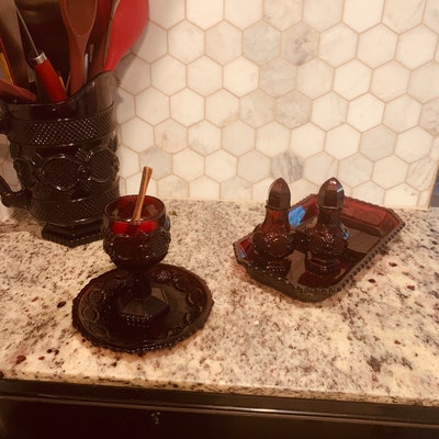 Crystal Manhattan Depression Glass Insert for Relish Tray - Etsy