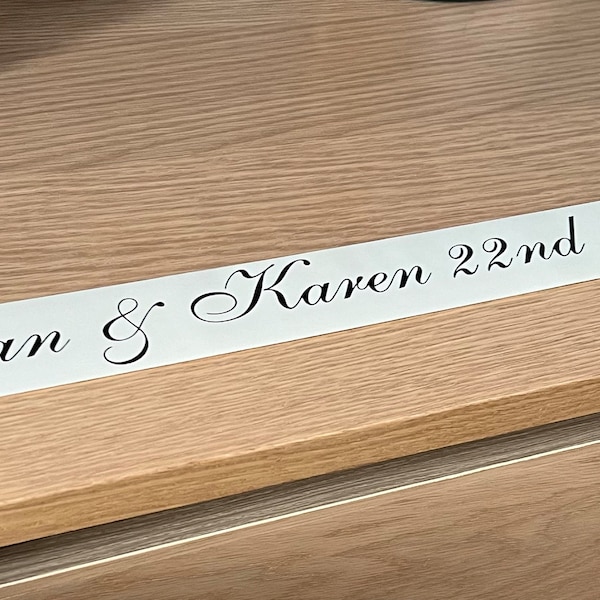 Personalised Wedding Car Ribbon | 6m Printed Car Ribbon Suitable for ...