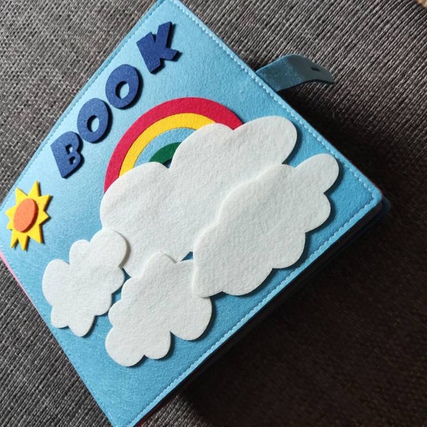 3D Quiet Book Montessori Toy, Soft Felt Busy Book Early Education With ...