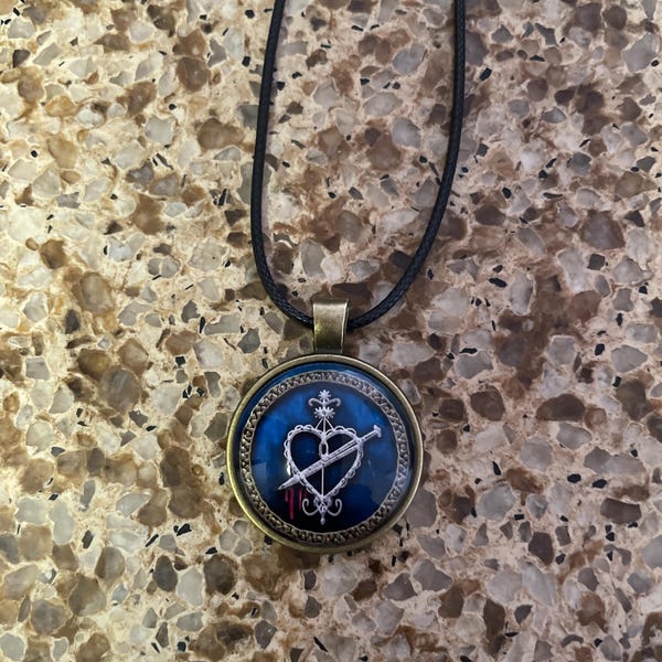 Voodoo Veve Pendant Choice of Sobo and Bade Kalfou Ogou Feray Loco ...