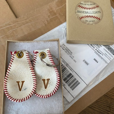 Personalized Hand Made Baseball Key Chain - Etsy