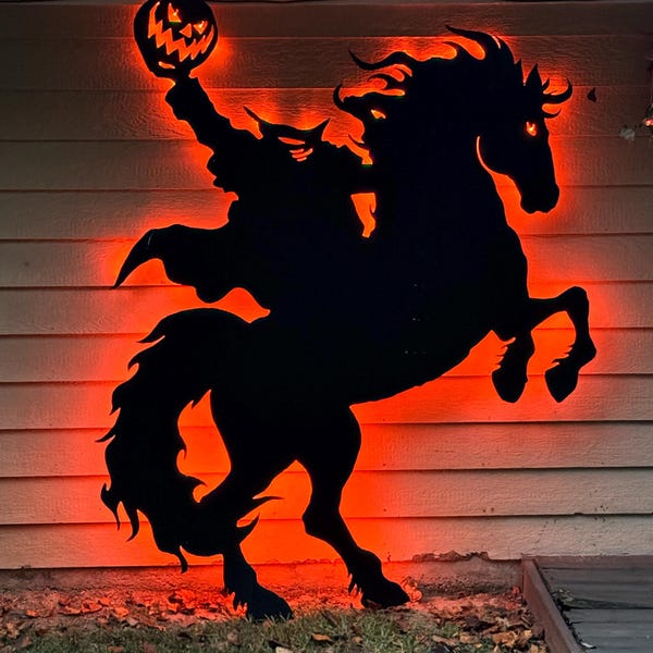 8ft Headless Horseman Template When Made. Printable Trace and Cut ...