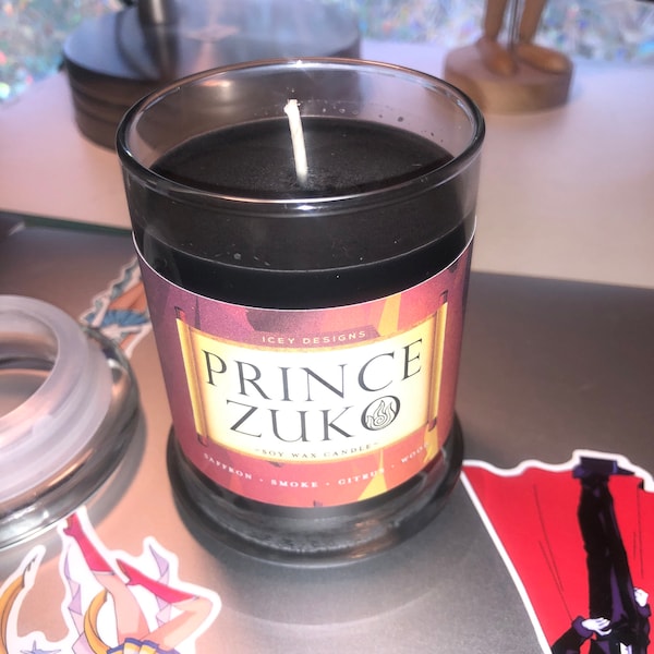 Prince Zuko // Last Airbender 8oz Jar Scented Soy Candle - Etsy