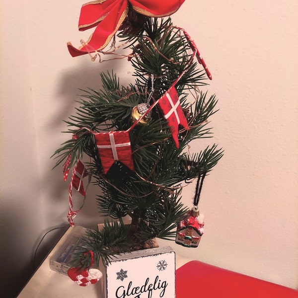 Glædelig Jul, Danish Xmas Sign, Mini Plaque, Crystals - Etsy