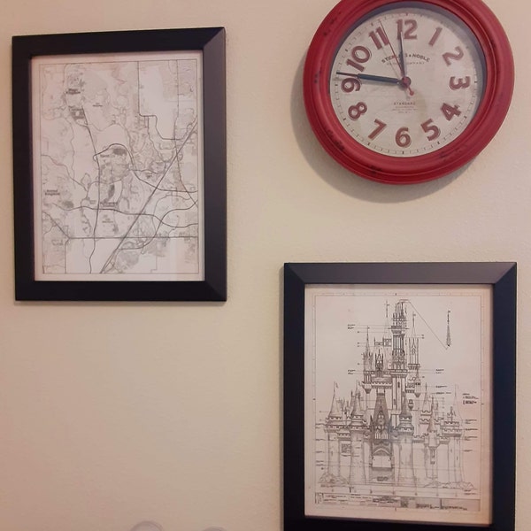 Disney World Map - Vintage - Disney Map - Panoramic - Vintage - Map of ...