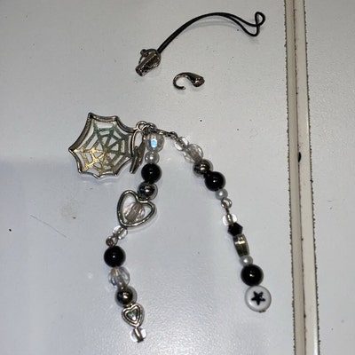 Y2k Grunge Emo Yellow and Black Star Beaded Keychain - Etsy