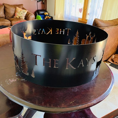 Personalized Fire Pit Rings Fire Pit Custom Fire Pits - Etsy