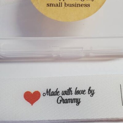 2550mm Custom Sewing Label, Logo or Text Fold Tags, Personalized Brand ...