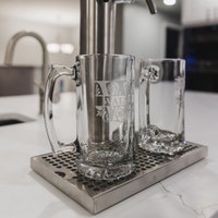Engraved Beer Mug, Regal Split Letter, Monogrammed Beer Steins ...