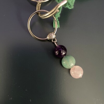 PERSONALISED Crystal Keyring. Custom Crystal Keyring. Healing Crystals ...