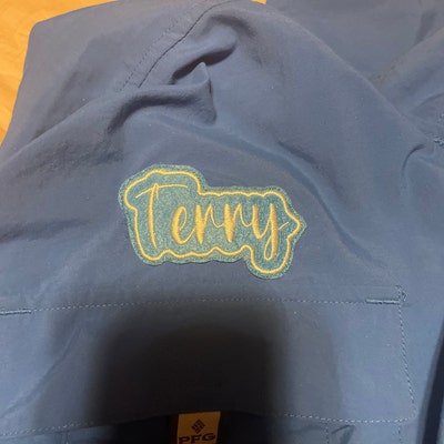 Personalized Name Embroidered Patches, Custom Name Patches Die Cut, Iron on Embroidery Name Text ...