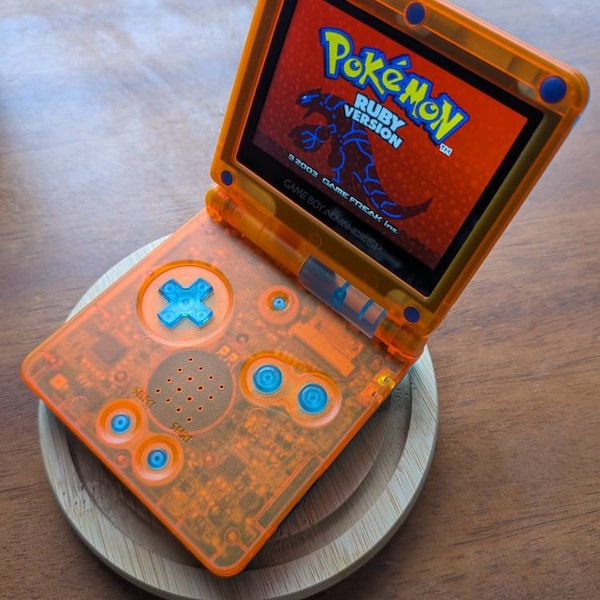 Custom Modified Handheld Game Console - Retro Translucent Pearl Gameboy ...