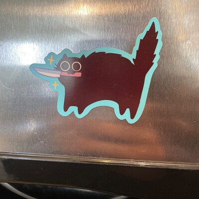 Danger Kitty Magnet / Fridge Magnet / Cute Magnet / Cat Magnet / Cat ...