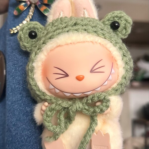Crochet Frog Labubu Hat Accessory Clothing - Etsy