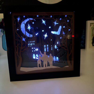 Herbology Lightbox SVG, Wizard School Lightbox SVG, Magic Shadow Box 3D ...