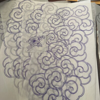 Pre-made Ready to Use Flash Tattoo Stencils Set of 4 - Etsy