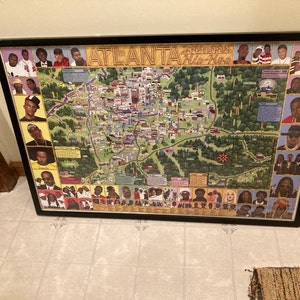 Atlanta Rap Map - Etsy