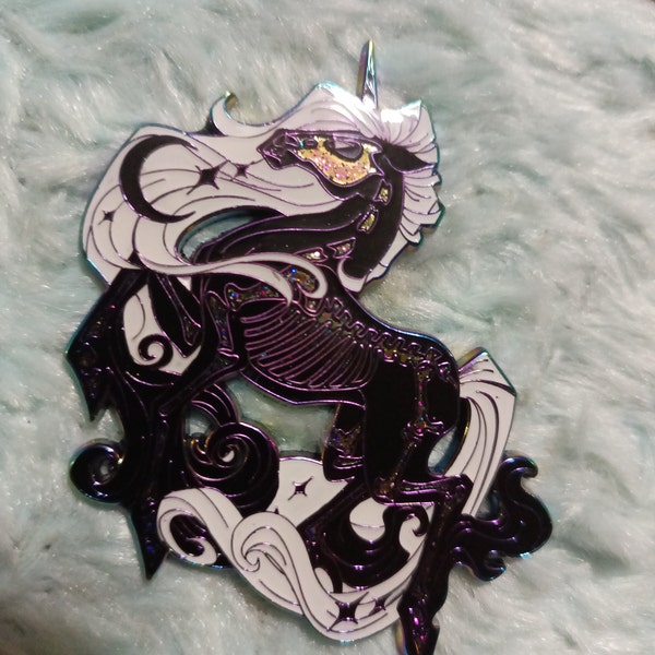 GRADE B Wicked Unicorn D Rainbow Metal Anodized Enamel Pin - Etsy