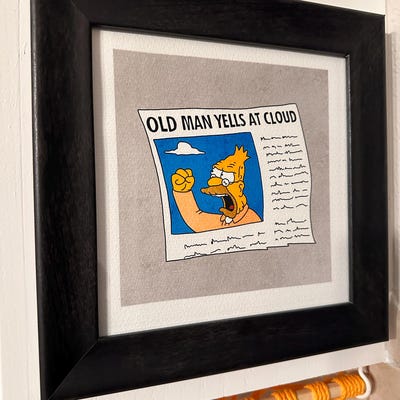 The Simpsons Homer Bush Watercolour Print, Scenic Simpsons, Homer ...