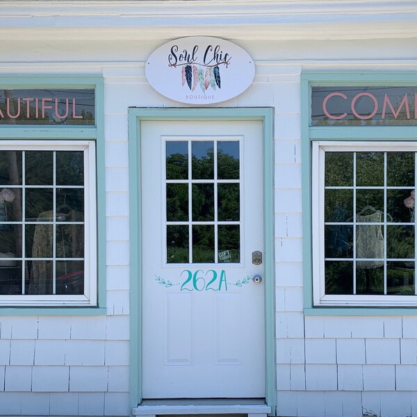 Home Address, Front Door, Front Door Decal, Home Address Decal, Address ...