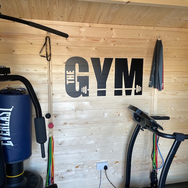 The Gym Quote Wall Sticker Art Home Decal Wallart Inspiration Gym ...
